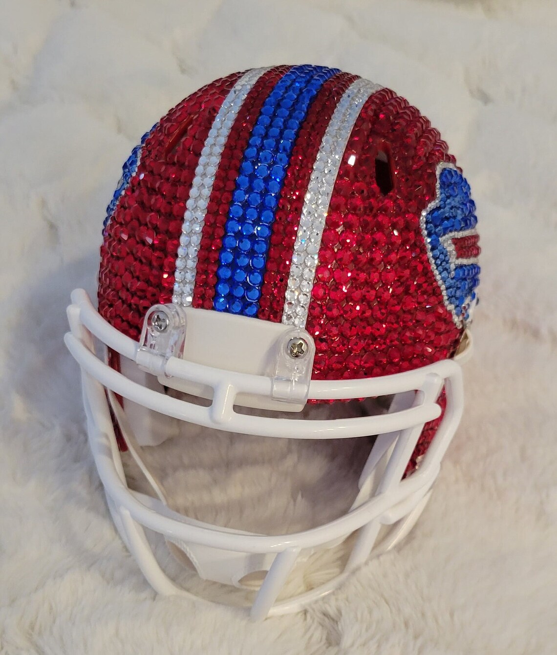 Swarovski Crystal Buffalo Bills Mini Helmet Bling Helmet Dad Gift Ideas ...