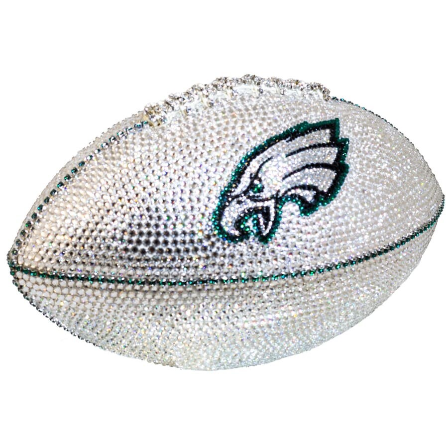 Swarovski Crystal Philadelphia Eagles Football, NFL Bling Decor - Etsy