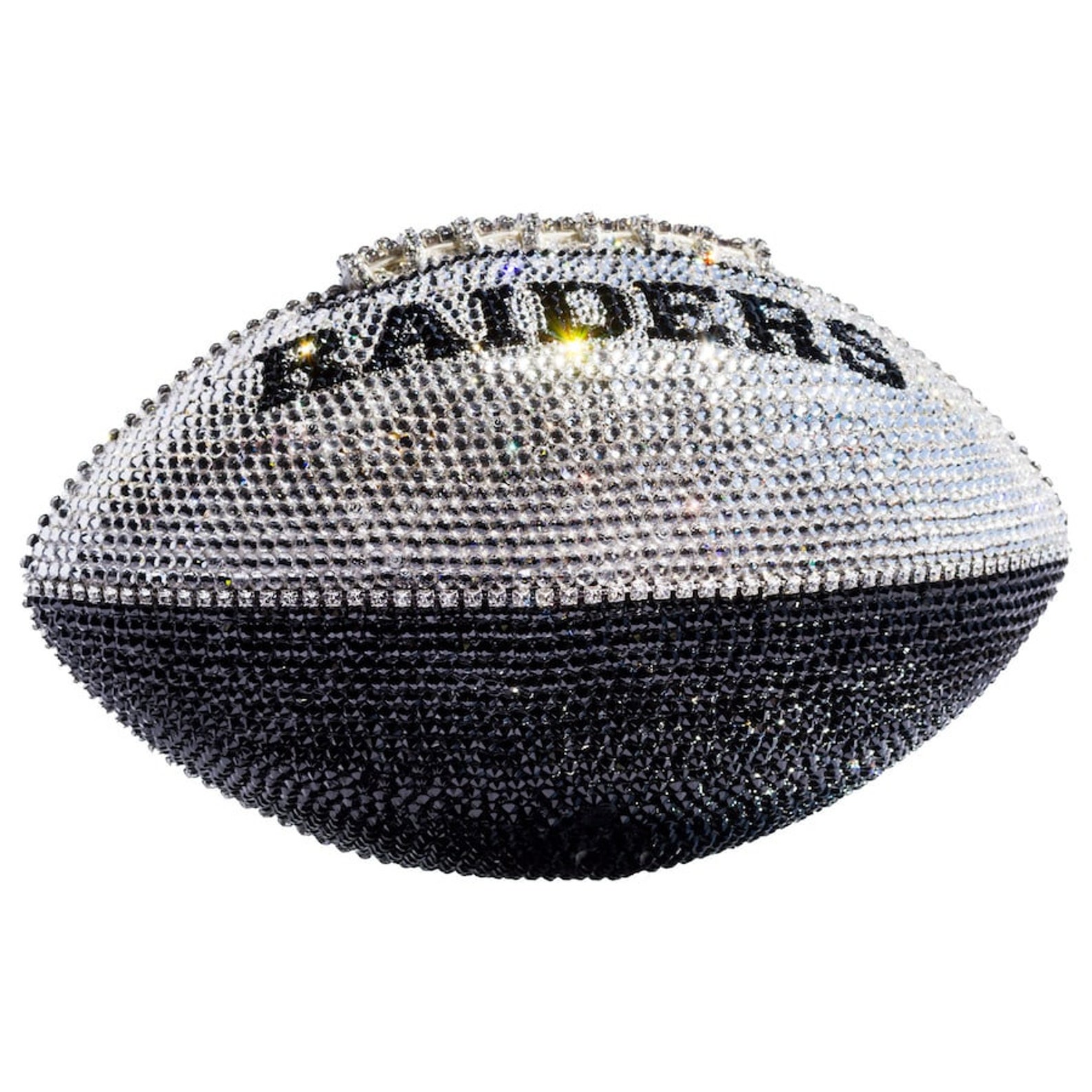 Swarovski Crystal Raiders Football Bling Football NFL Raiders Dad Gift ...