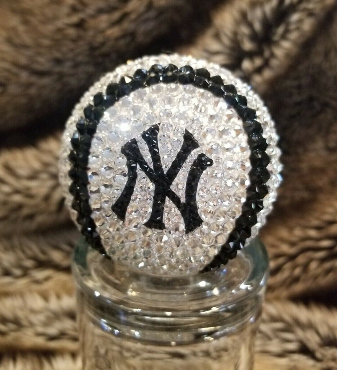Swarovski Crystal New York Yankees Bling Baseball Yankees Gift Dad Gift ...