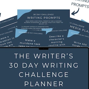 30 Day Writing Challenge Author Digital Planner and Writing Prompts ...
