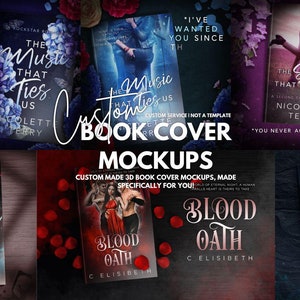 3 Custom Book Cover Mock-up, 3D Book Cover Mockup Service for Indie ...