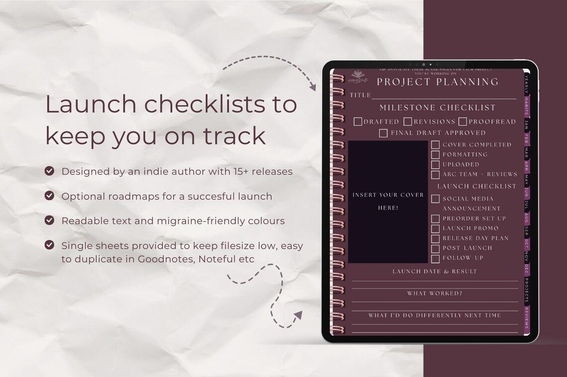 Writer's Planner 2026, Indie Author Planner for Marketing, Book Launch ...