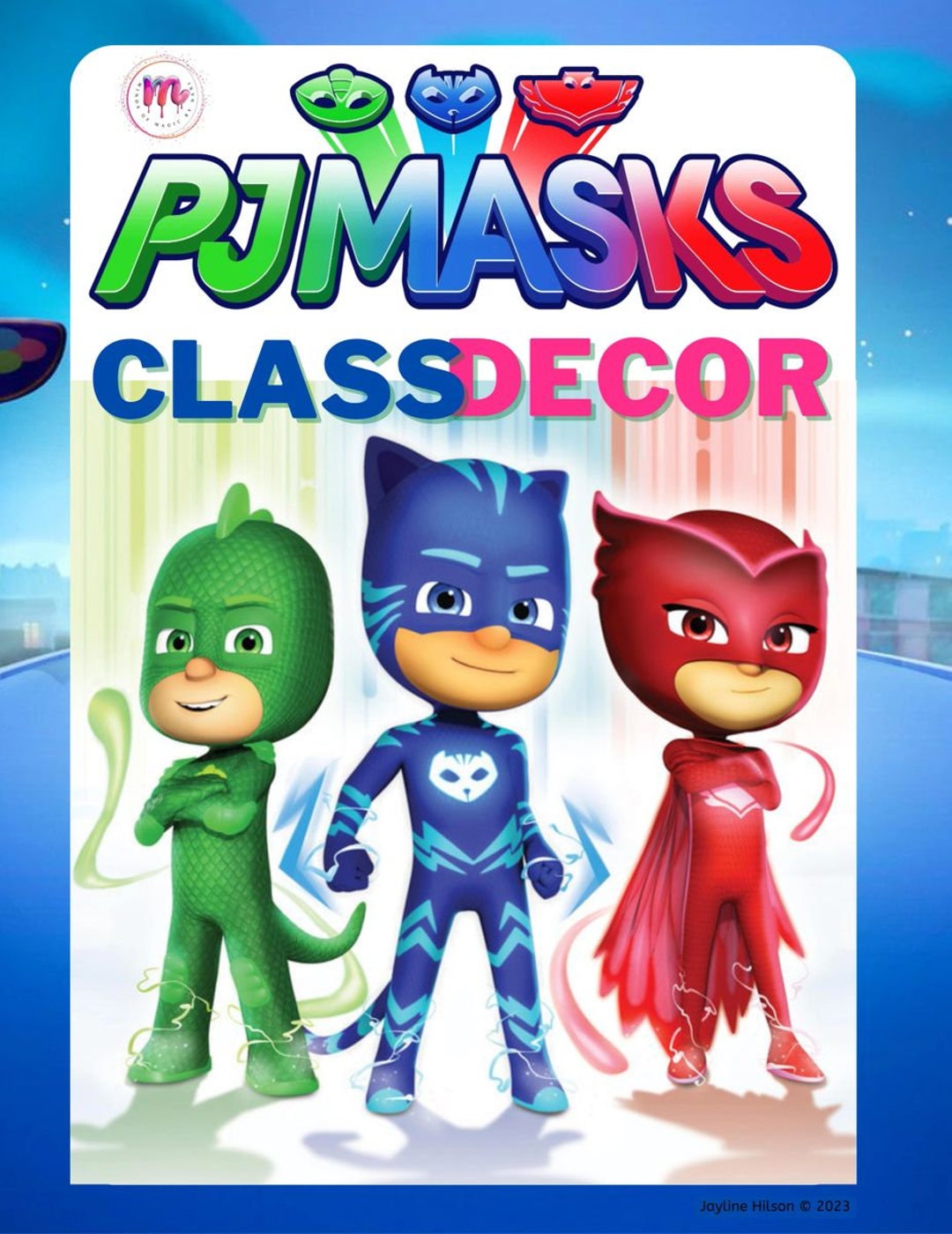 Pjmasks Classroom Decor Package DIGITAL FILES - Etsy