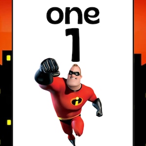 Incredibles Numbers 1-20 Classroom Posters DIGITAL - Etsy