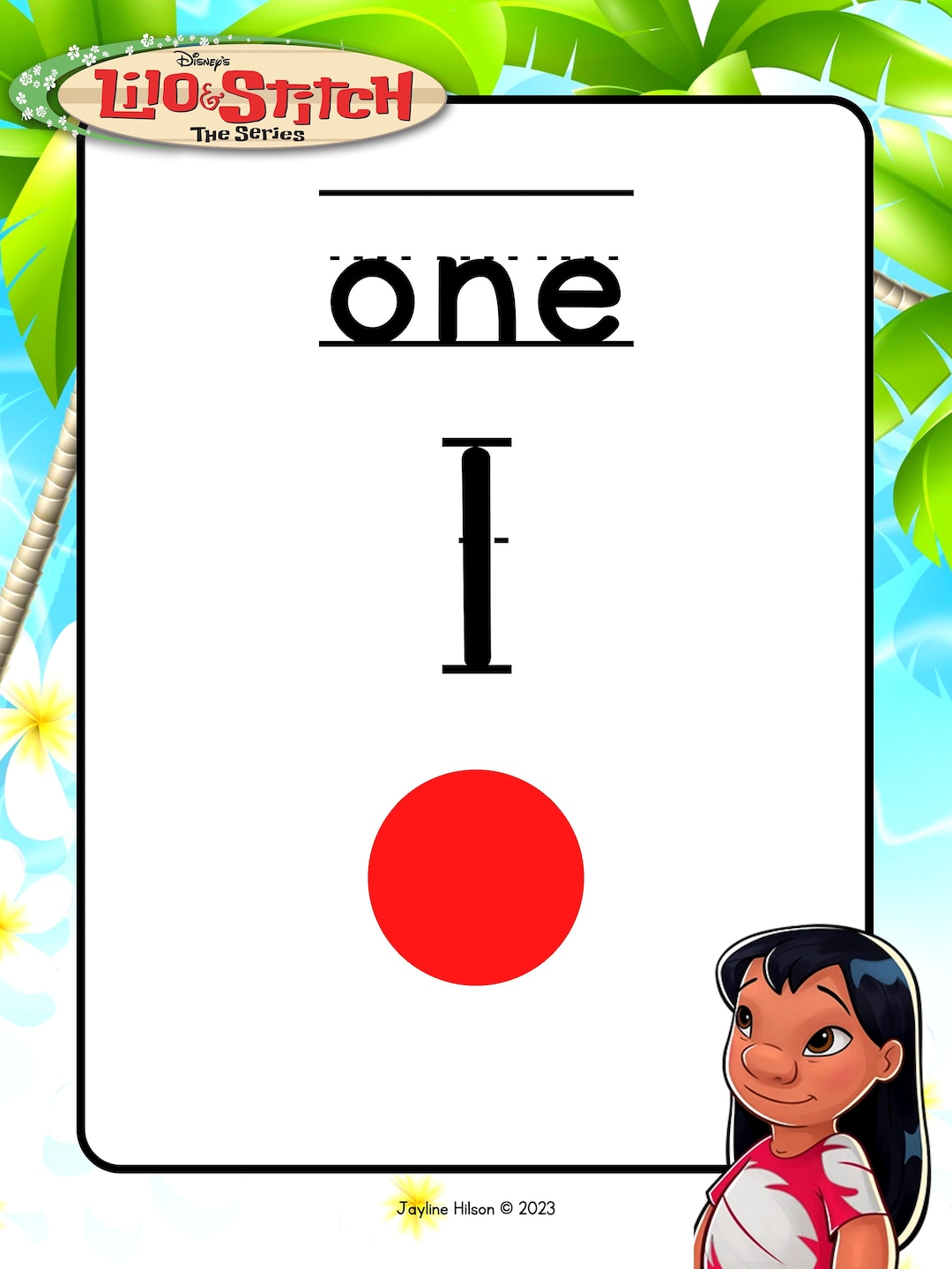 Lilo & Stitch Numbers 1-10 Posters PRINTABLE - Etsy
