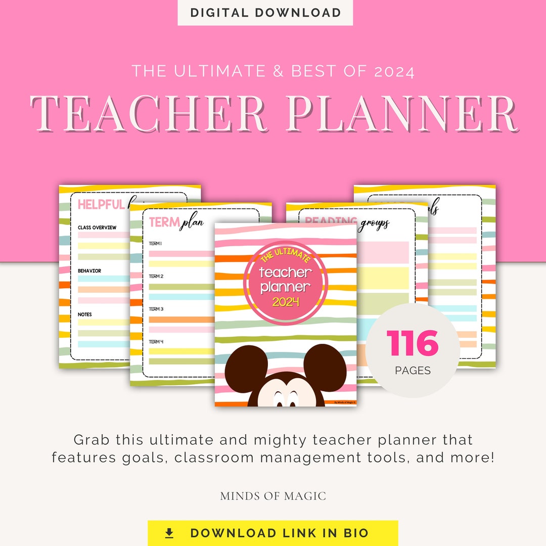 The ULTIMATE 2024 TEACHER PLANNER - Etsy