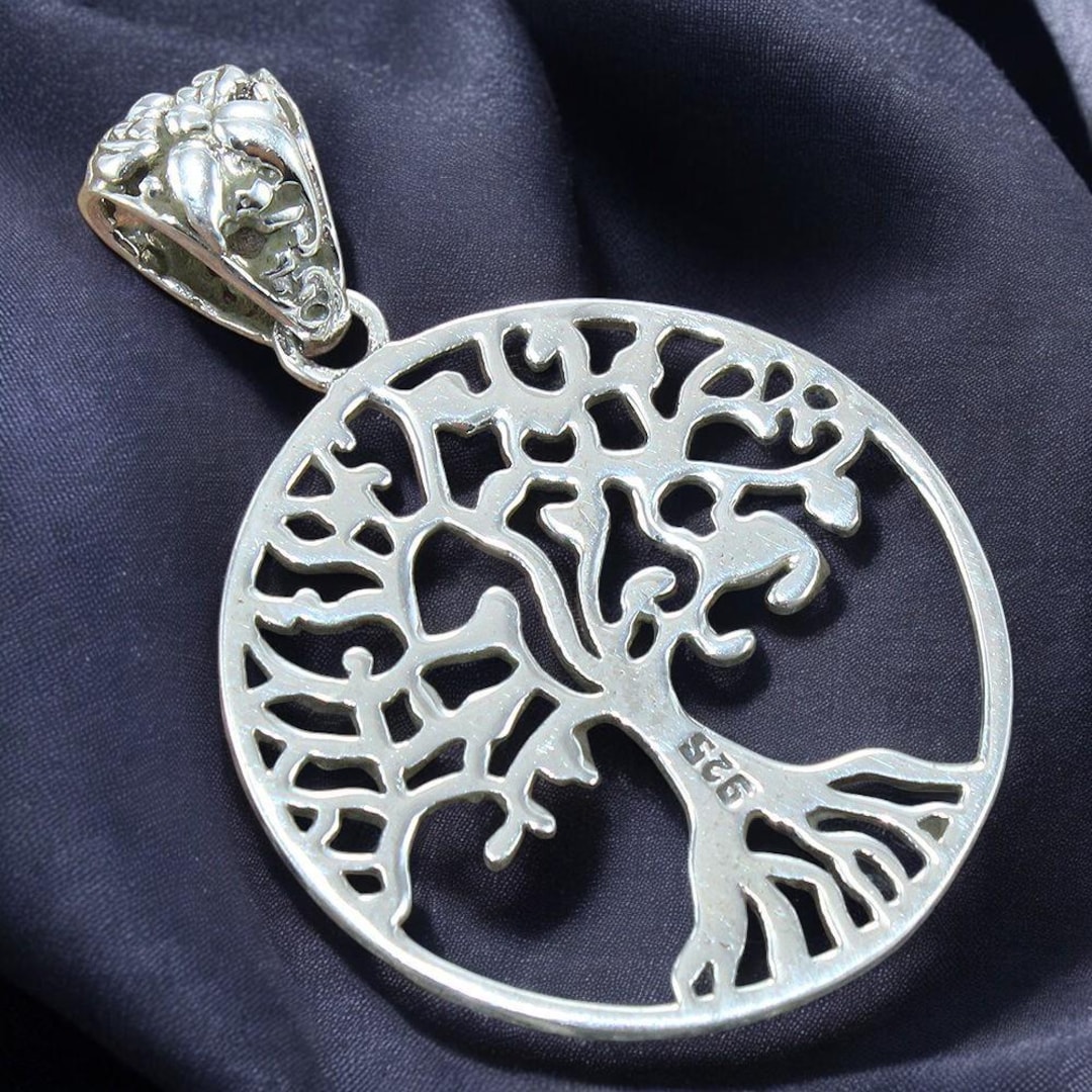 Unique Designer Family Tree Charm in Timeless 925 Solid Sterling Silver ...