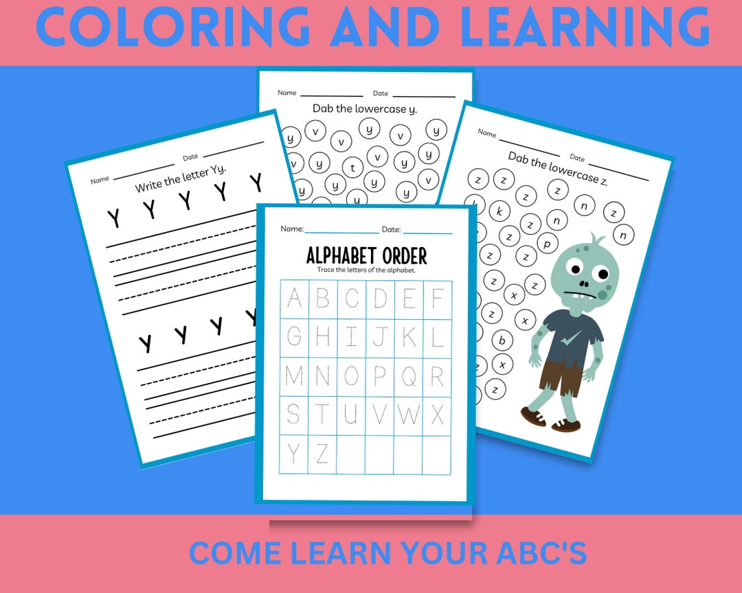 My Preschool A-Z Workbook - Etsy