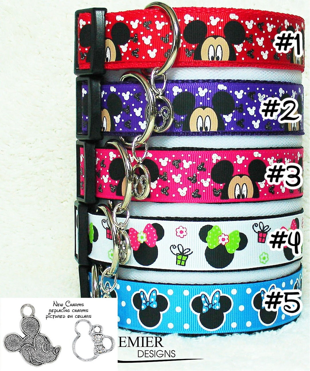 Mickey Dog Collars (((large Breeds))) - Etsy