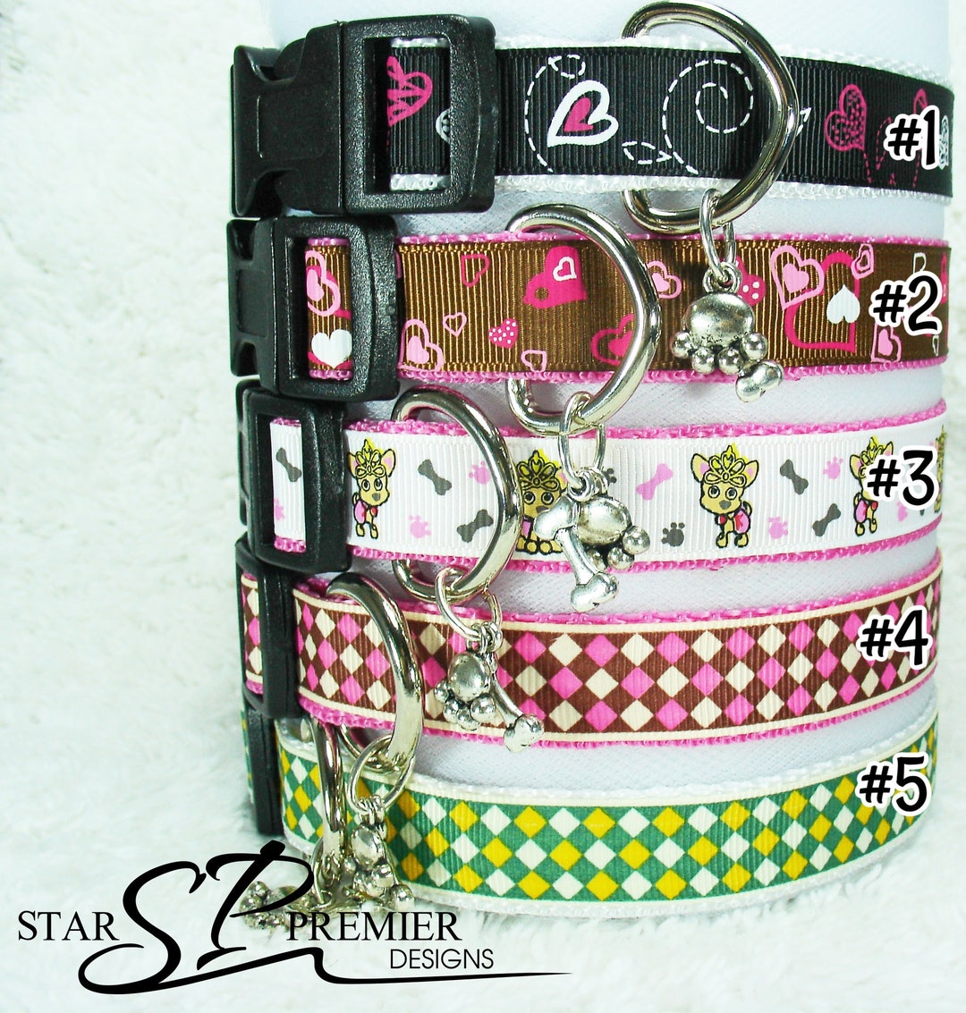Dog Collars (((small Breeds))) - Etsy