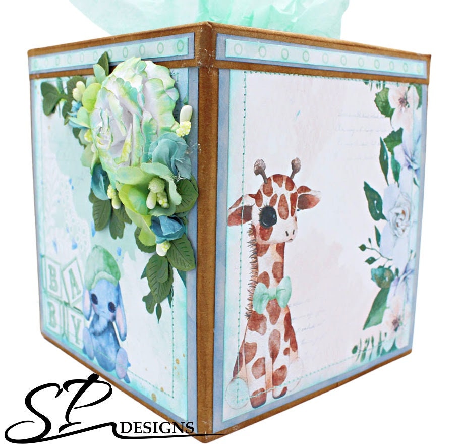 Baby Boy Tissue Box Cover/ Tissue Box Cube/ Baby Shower/ Baby - Etsy