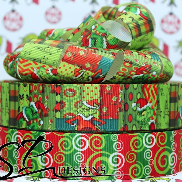 Grinch Ribbon - Etsy