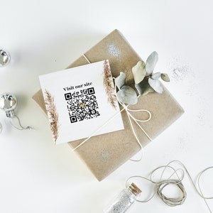 Wedding Invitation QR Code Template, Digital Printable Editable Wedding ...
