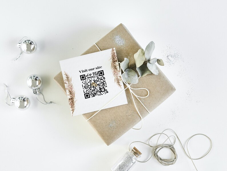 Wedding Invitation QR Code Template, Digital Printable Editable Wedding ...