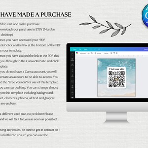 Wedding Invitation QR Code Template, Digital Printable Editable Wedding ...