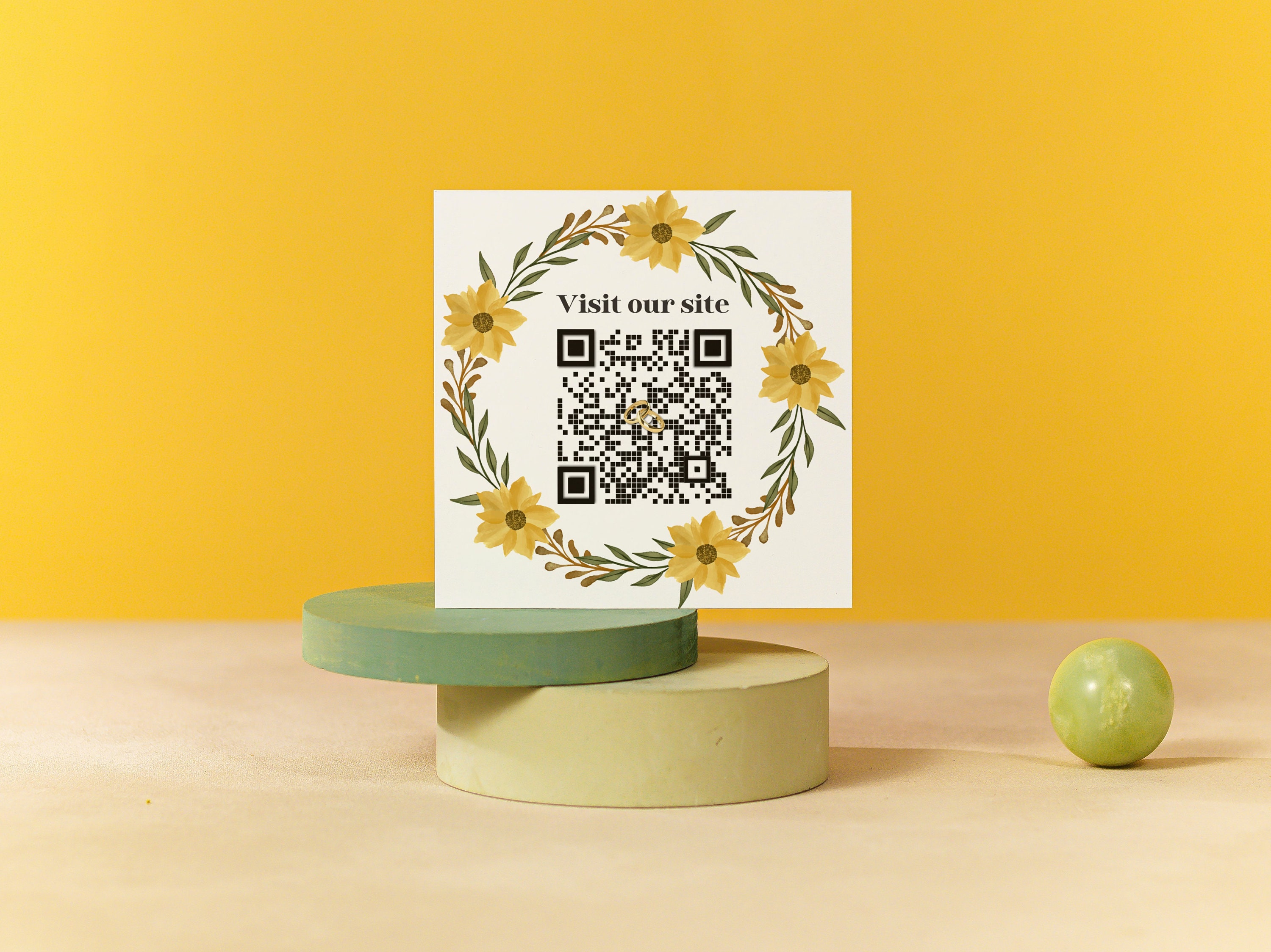 Plantilla de código QR de invitación de boda código Qr de - Etsy México