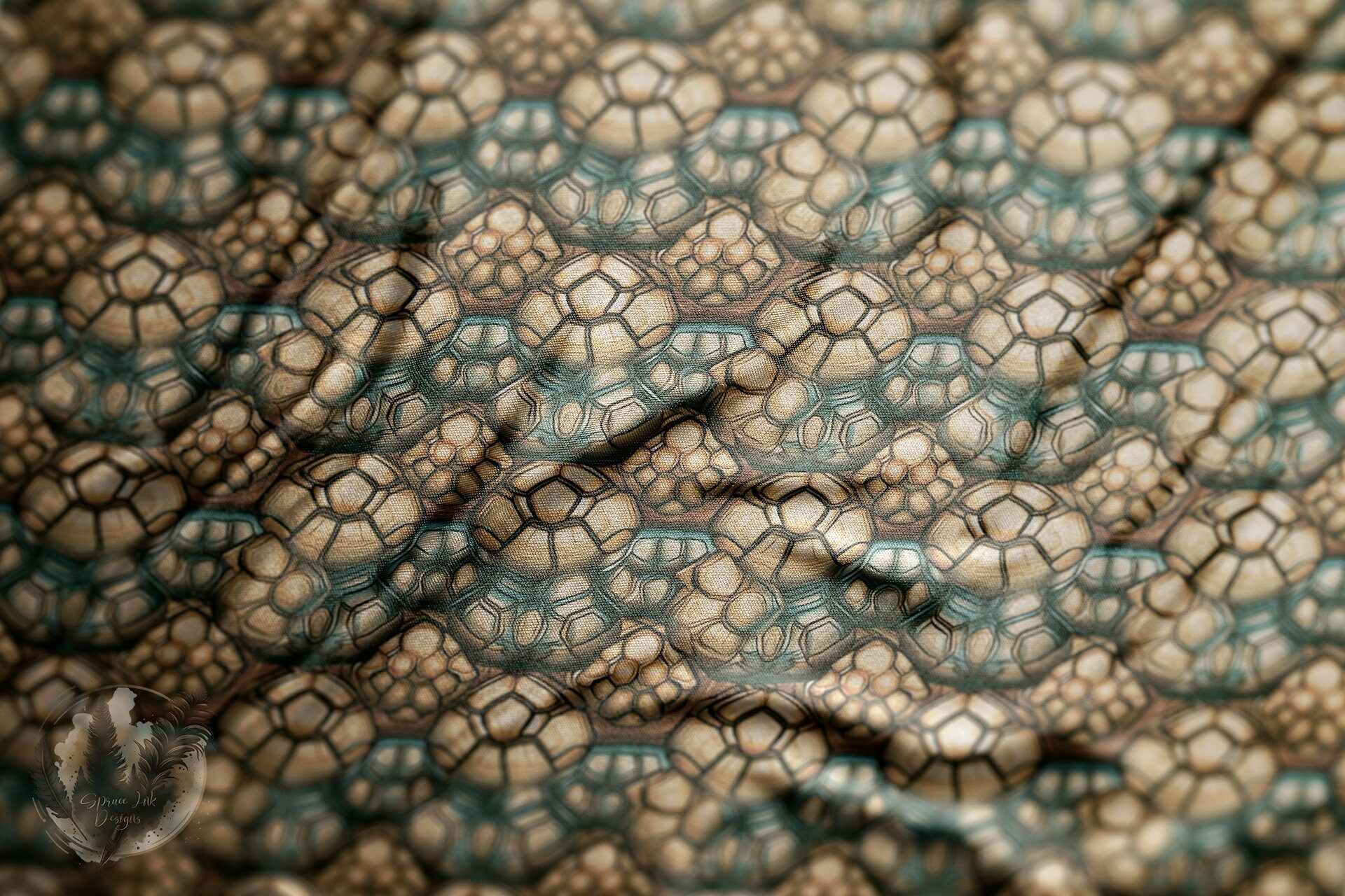 Turtle Shell Animal Print Digital Paper Pack of 15 Textures, Seamless ...