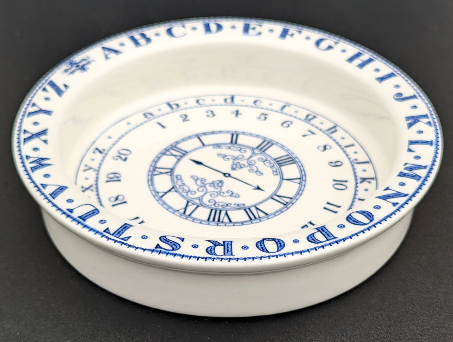 Vintage Adams Child’s ABC Alphabet Clock Plate, Bowl, & Cup, Real ...