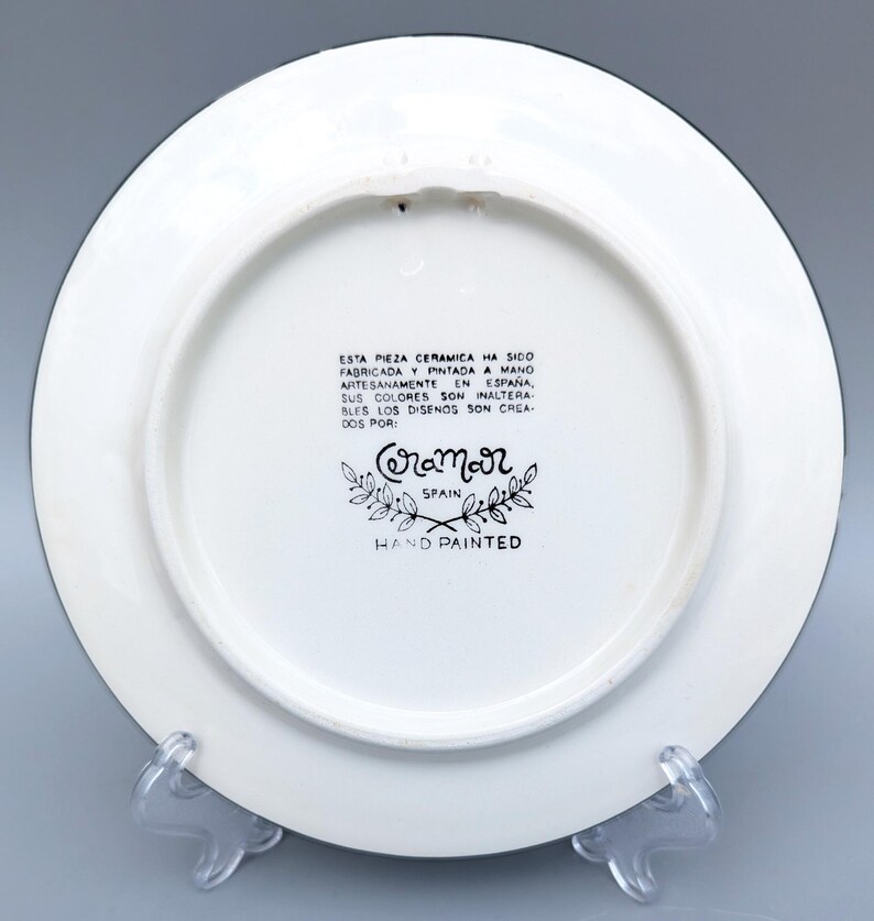 Joan Miro Style Hand Painted Ceramic Wall Plate by Ceramar, Spain 7, Vintage - Etsy