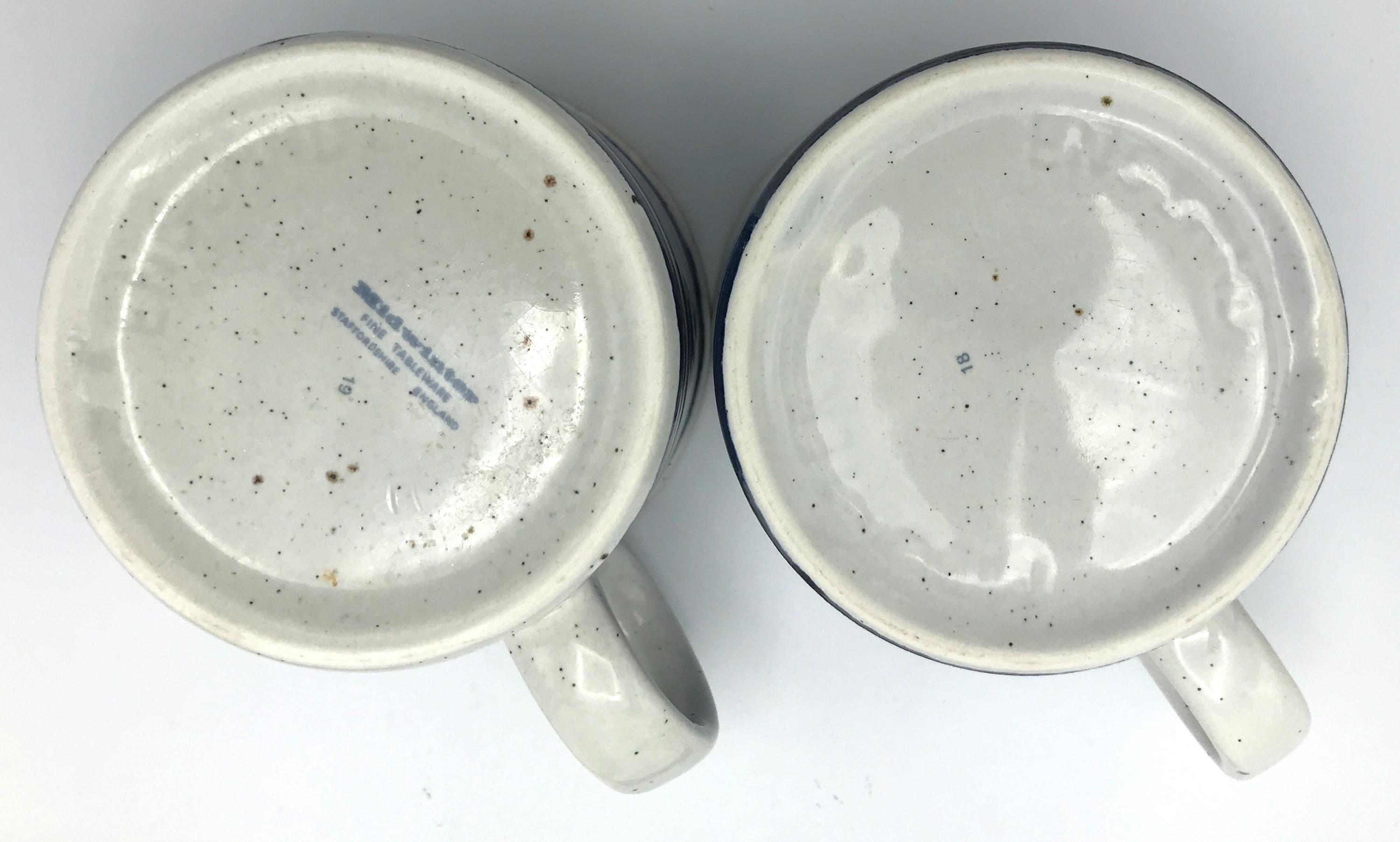 Midwinter Stonehenge Blue Moon Cups and Saucers by Wedgwood England 7 ...