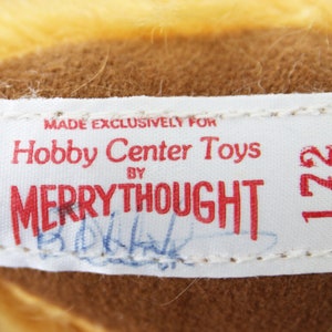 Vintage Signed & Numbered Merrythought England Mohair Teddy Bear -- 15 ...