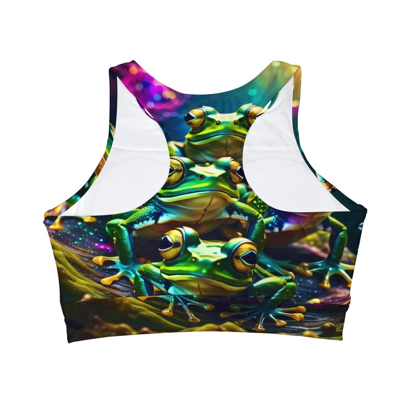 Frogs Chillin High Neck Crop Bikini Top - Etsy