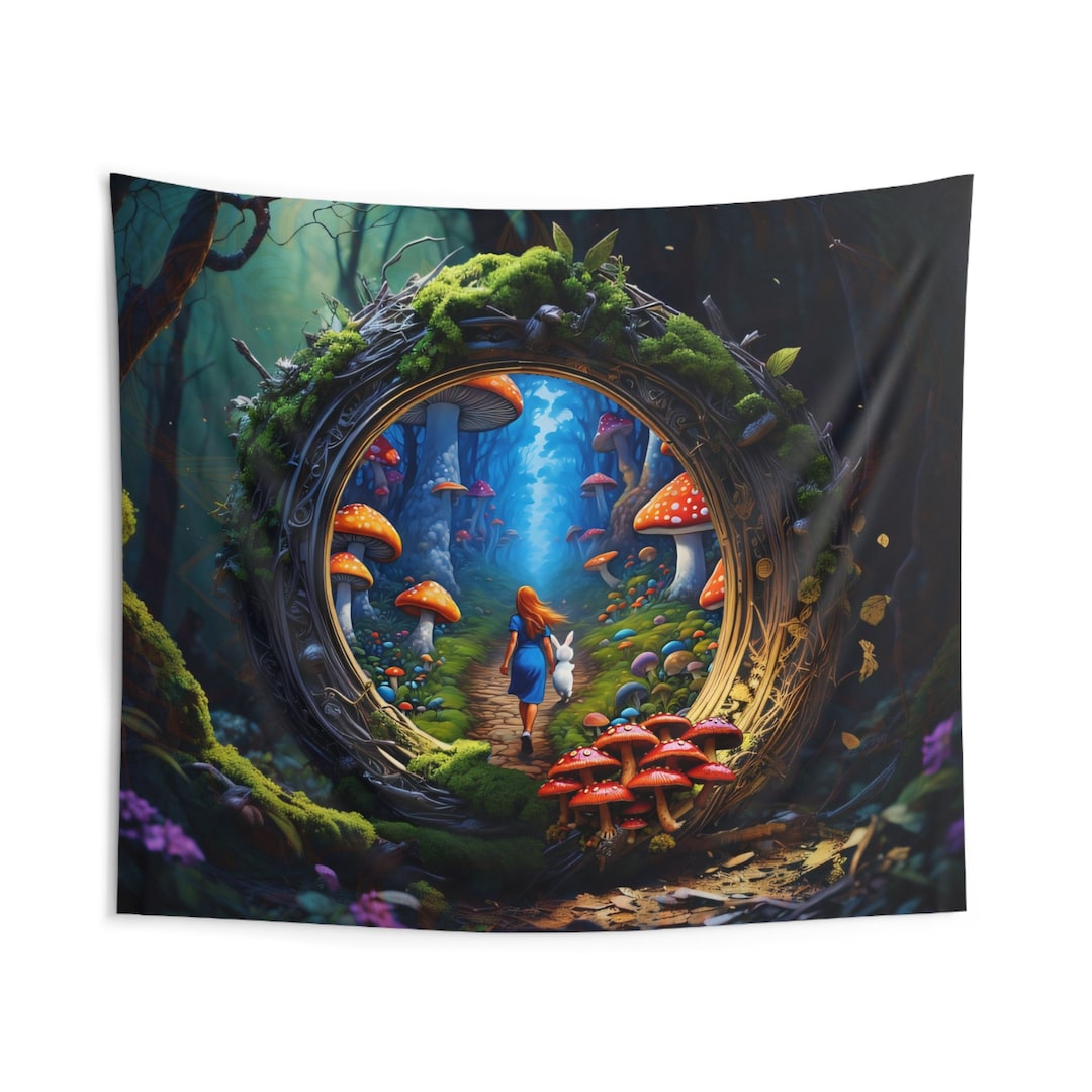 Portal to Alice Wall Tapestry - Etsy