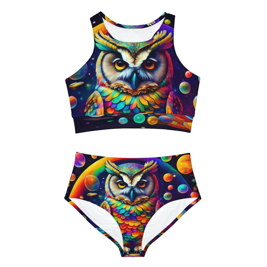Shambhala Owl Sporty Bikini Set - Etsy
