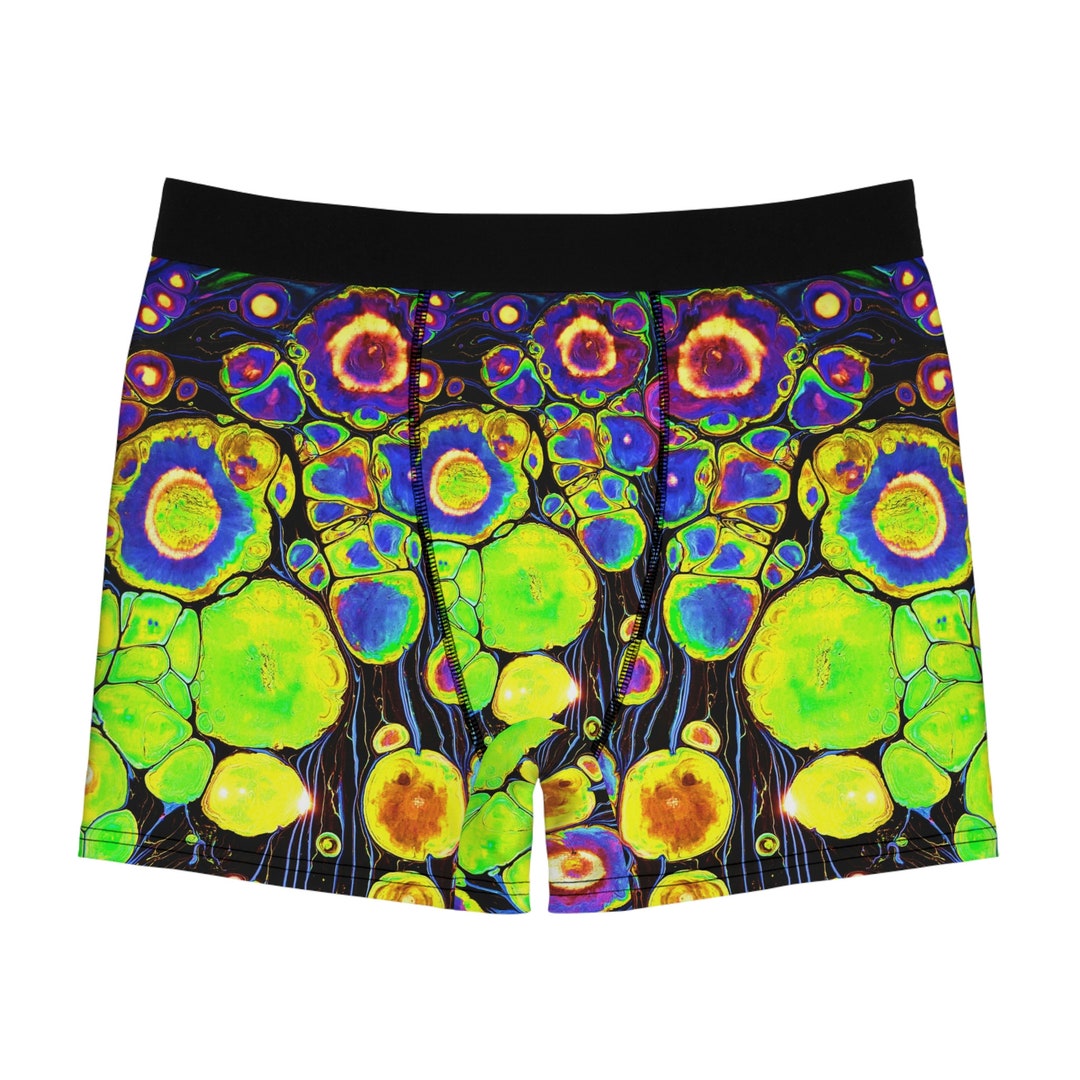 Men's Vibrant Trippy Colour Spots Boxer Briefs for Ultimate Comfort and ...