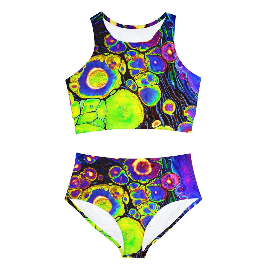 Acrylic World Sporty Bikini Set - Etsy