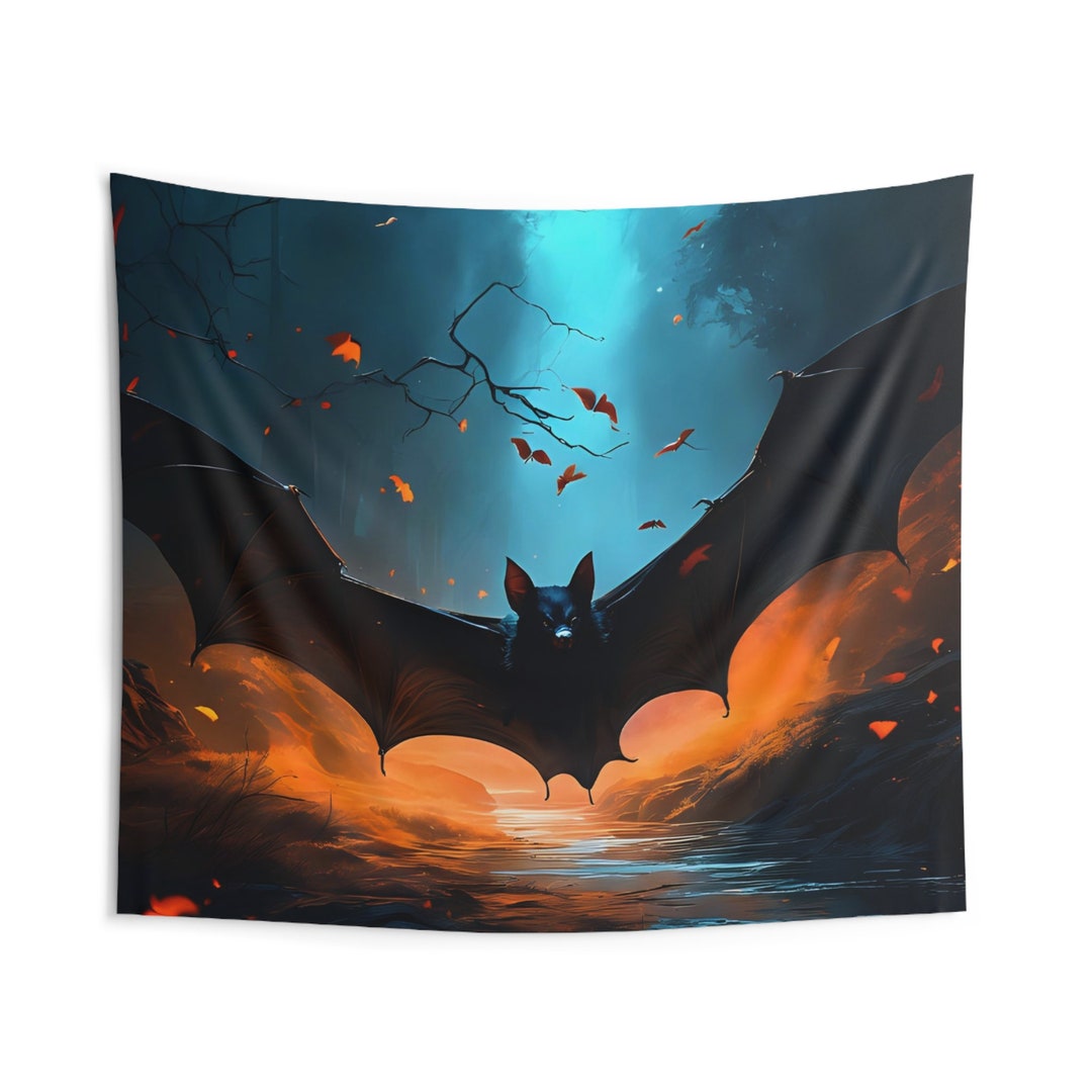 Sunset Bat Wall Tapestry - Etsy