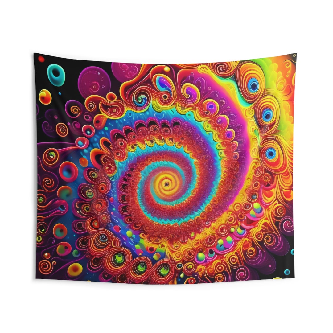 Colour Vortex Wall Tapestry - Etsy