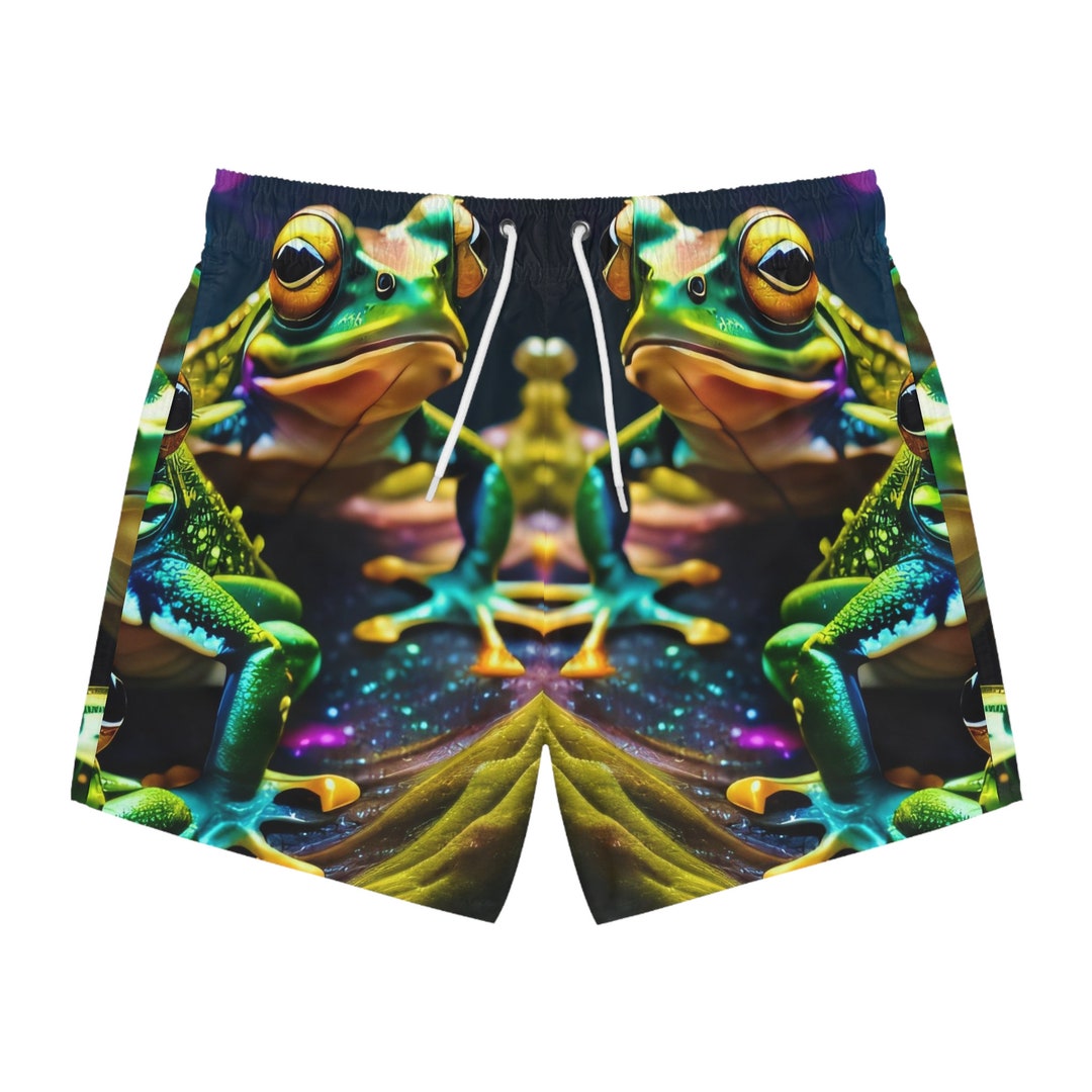 Frogs Chillin Swim Trunks - Etsy