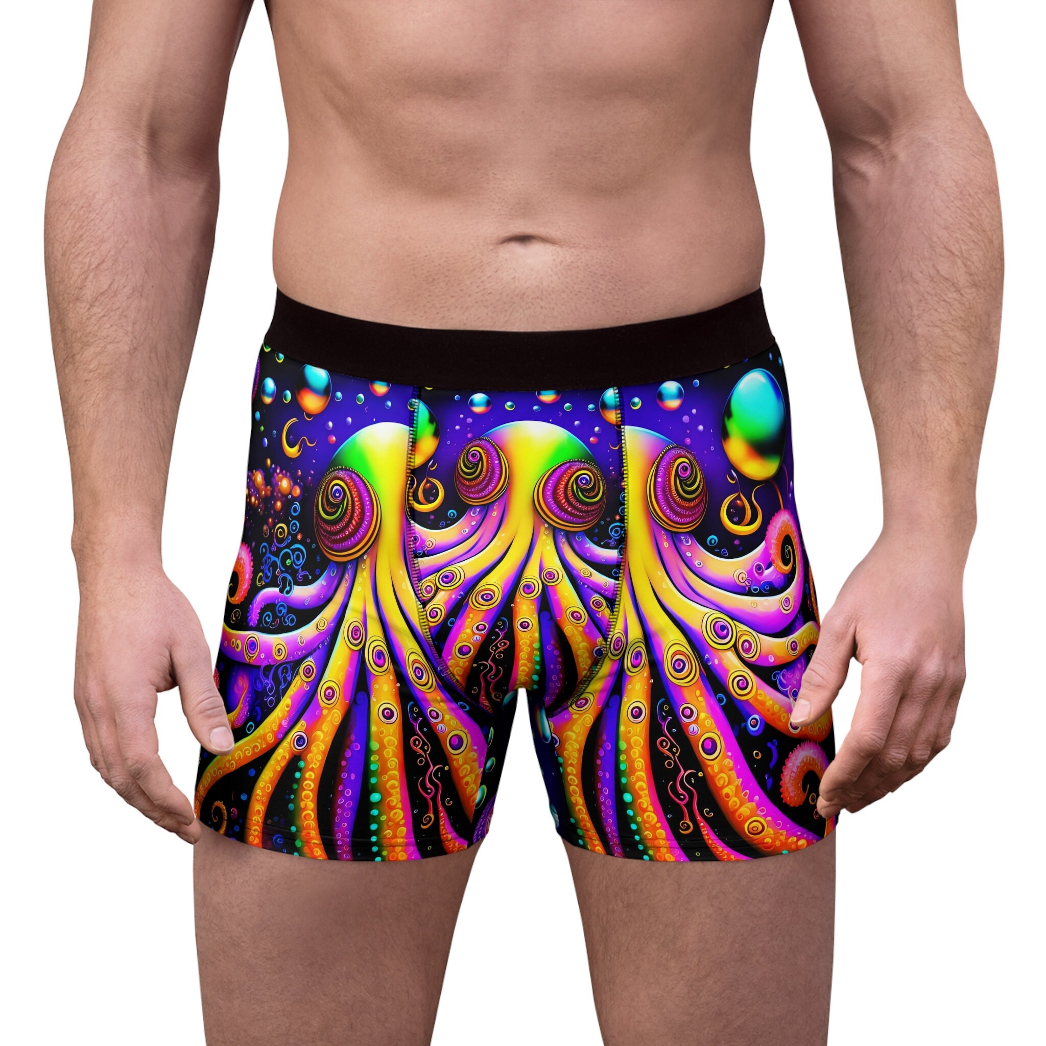 Rainbow Octopus Boxer Briefs - Etsy
