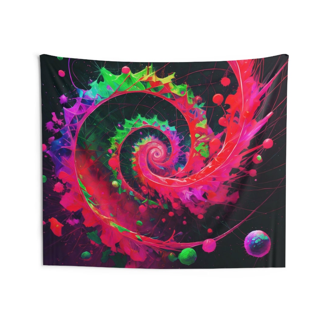 Fibonacci Colour Swirl Tapestry - Etsy