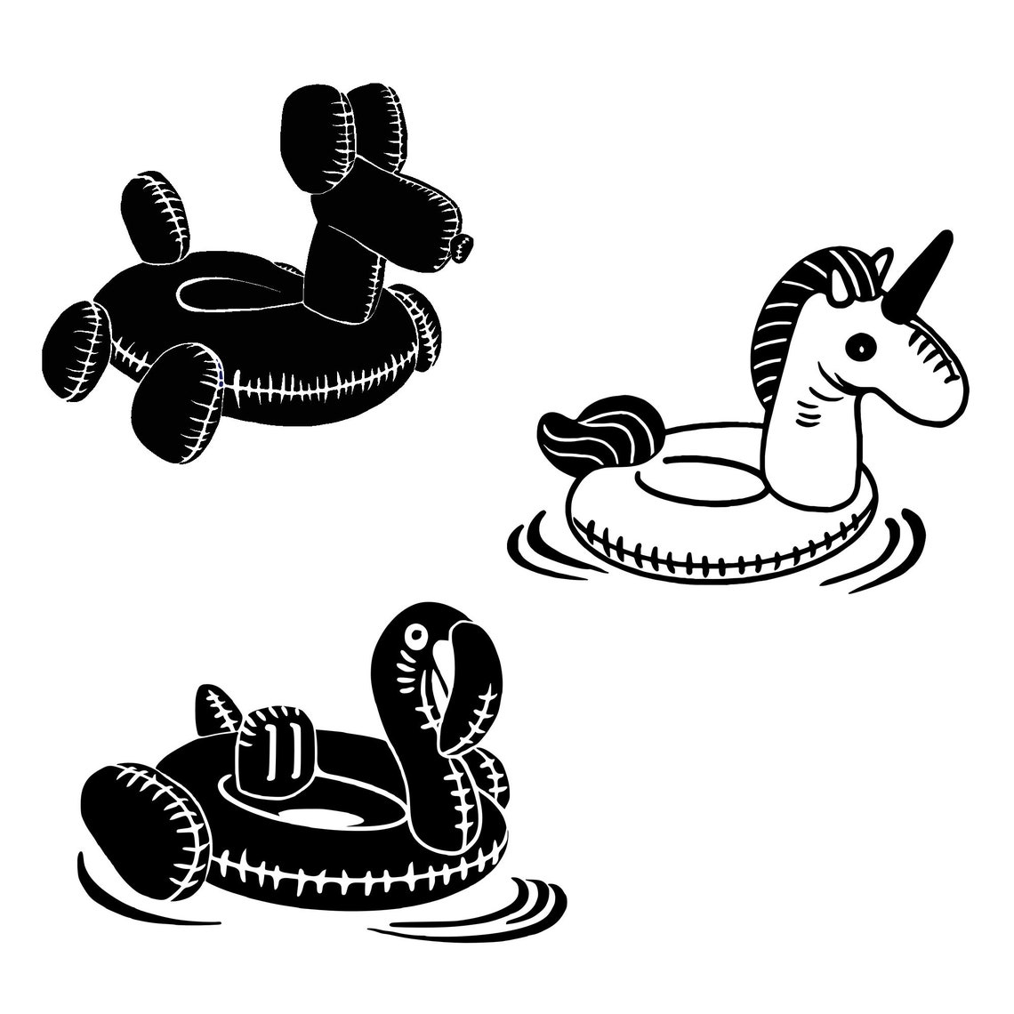 Pool Float Svg Files, Unicorn Pool Float, Flamingo Pool Float, Dog Pool ...