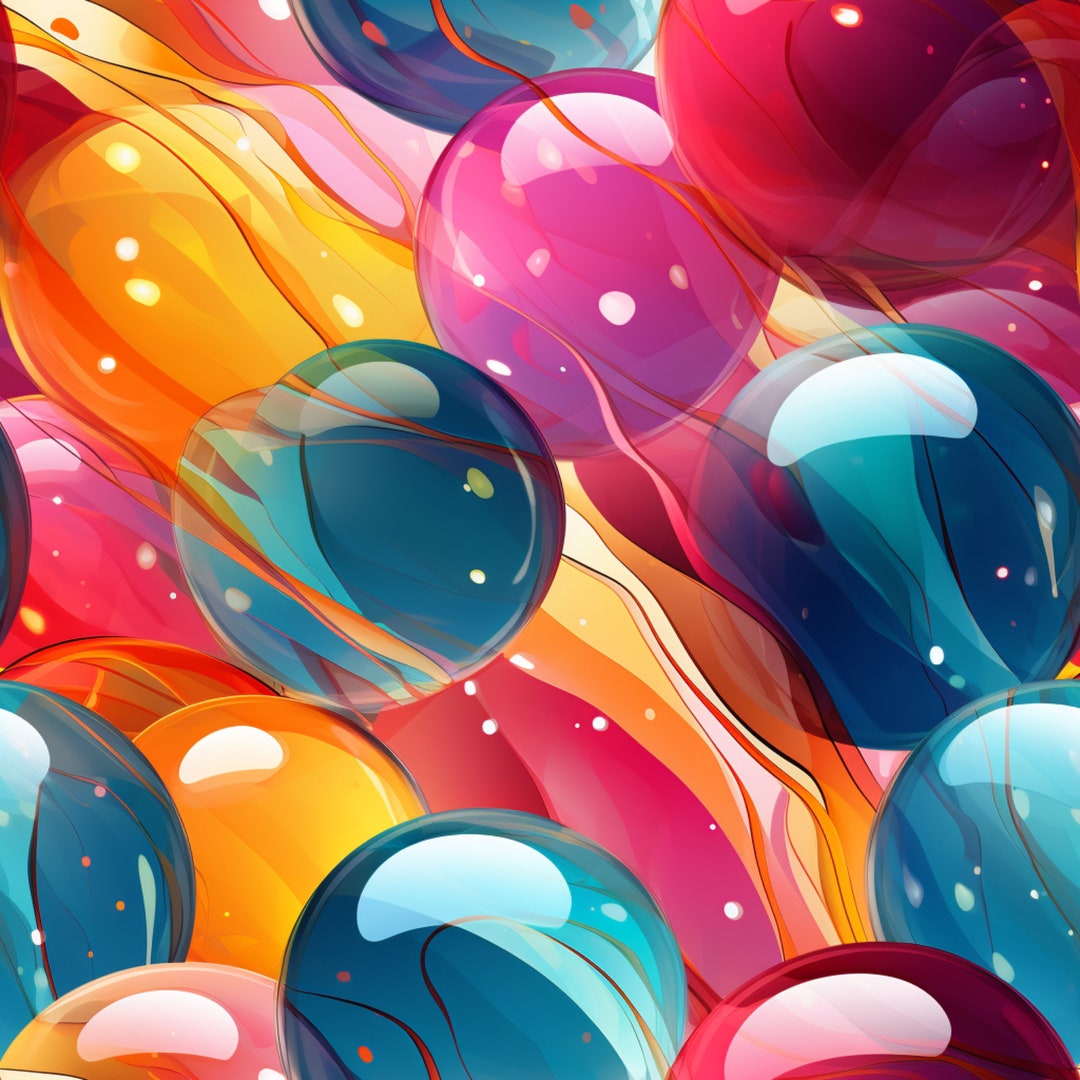 Colorful Marble Pattern in a Set of 4 Digital Downloads With Brilliant ...