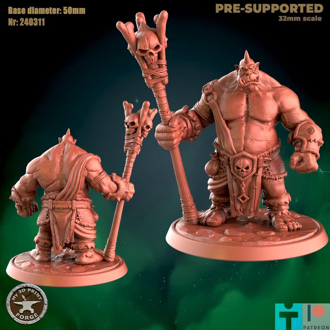Ogre Mage 1 Head - 2 Poses to Choose - Wow - Etsy