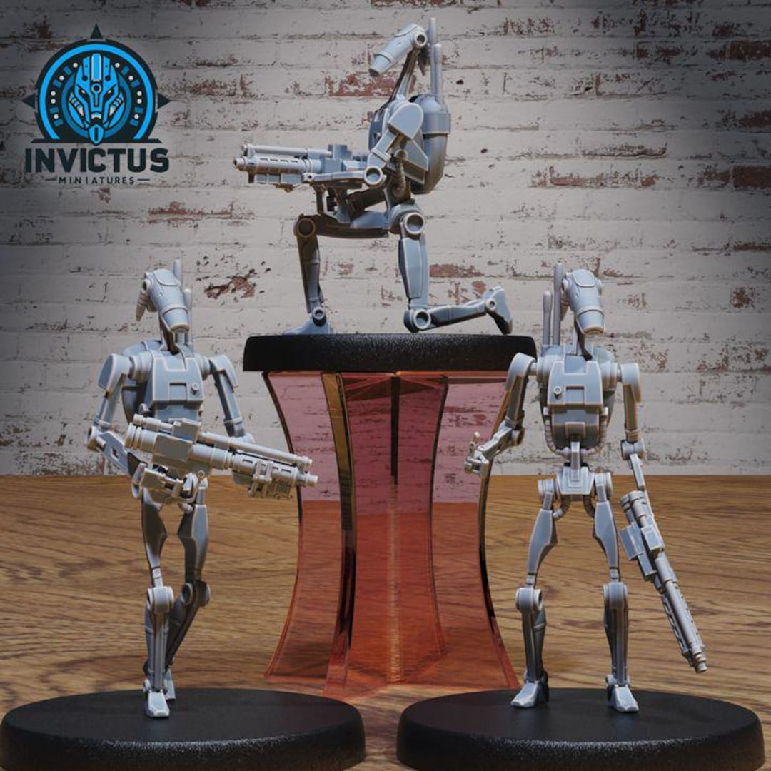 Roger Droid Set / Battle Robot / Space Cyber Mech / Galactic Automaton ...