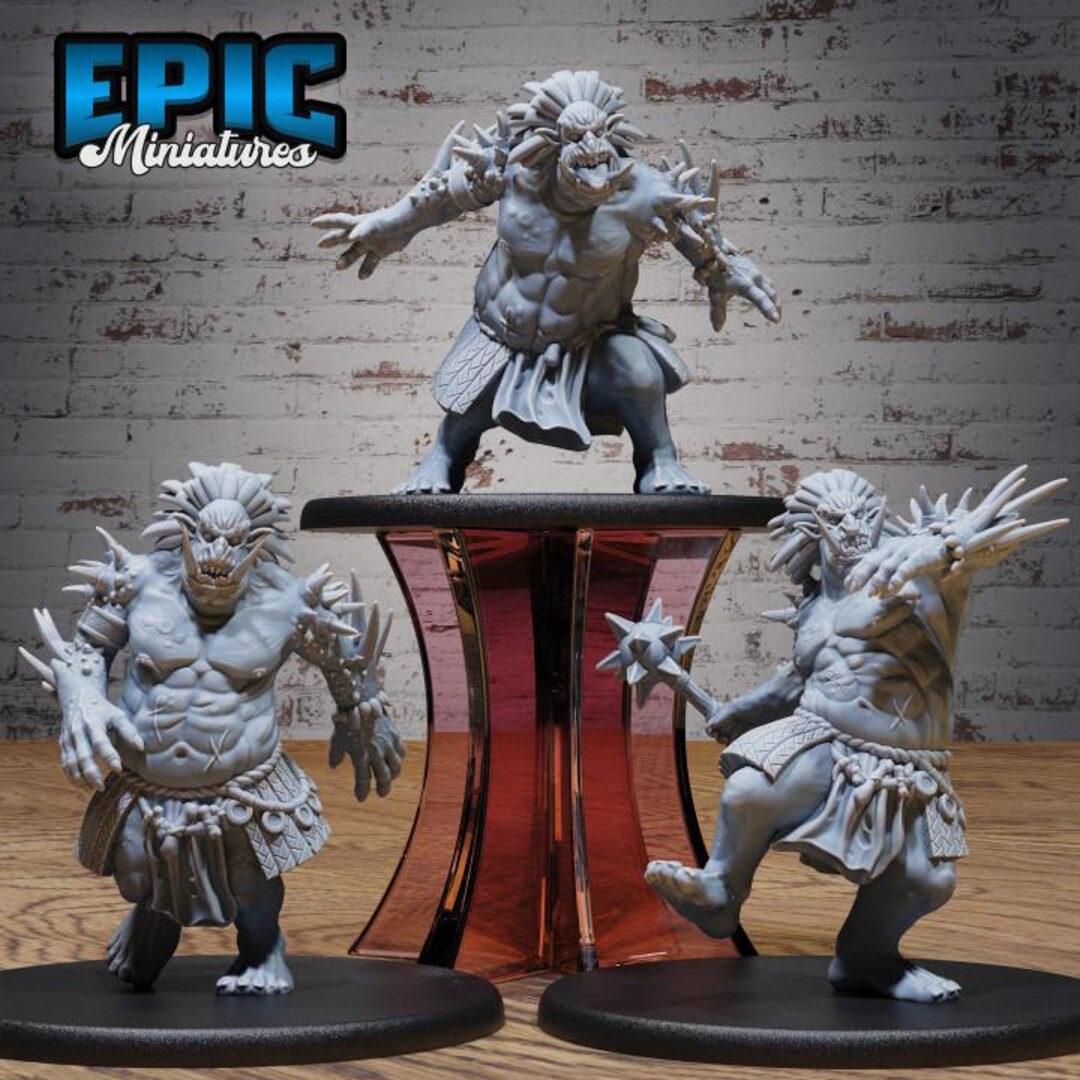 Jungle Troll Set / Evil Ogre / Male Cave Beast / Forest Guard / Giant ...