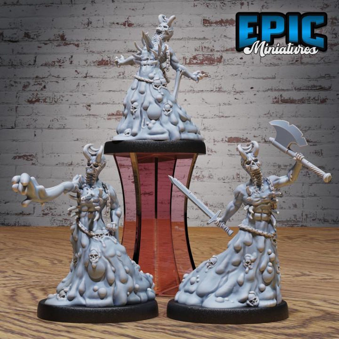 Death Ooze Set 28mm Formless Spawn Sewer Warriors Swamp Beast Slime ...