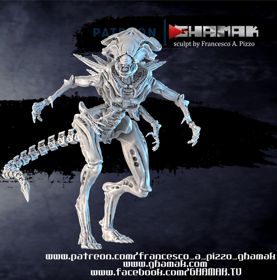 28mm the Queen Miniature by Ghamak - High Quality Resin Unassembled ...