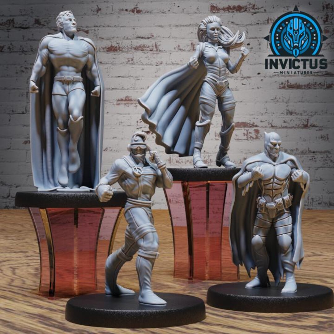 Superhero Team Set / Crime Fighter Vigilantly / Galactic Brave Fighter ...