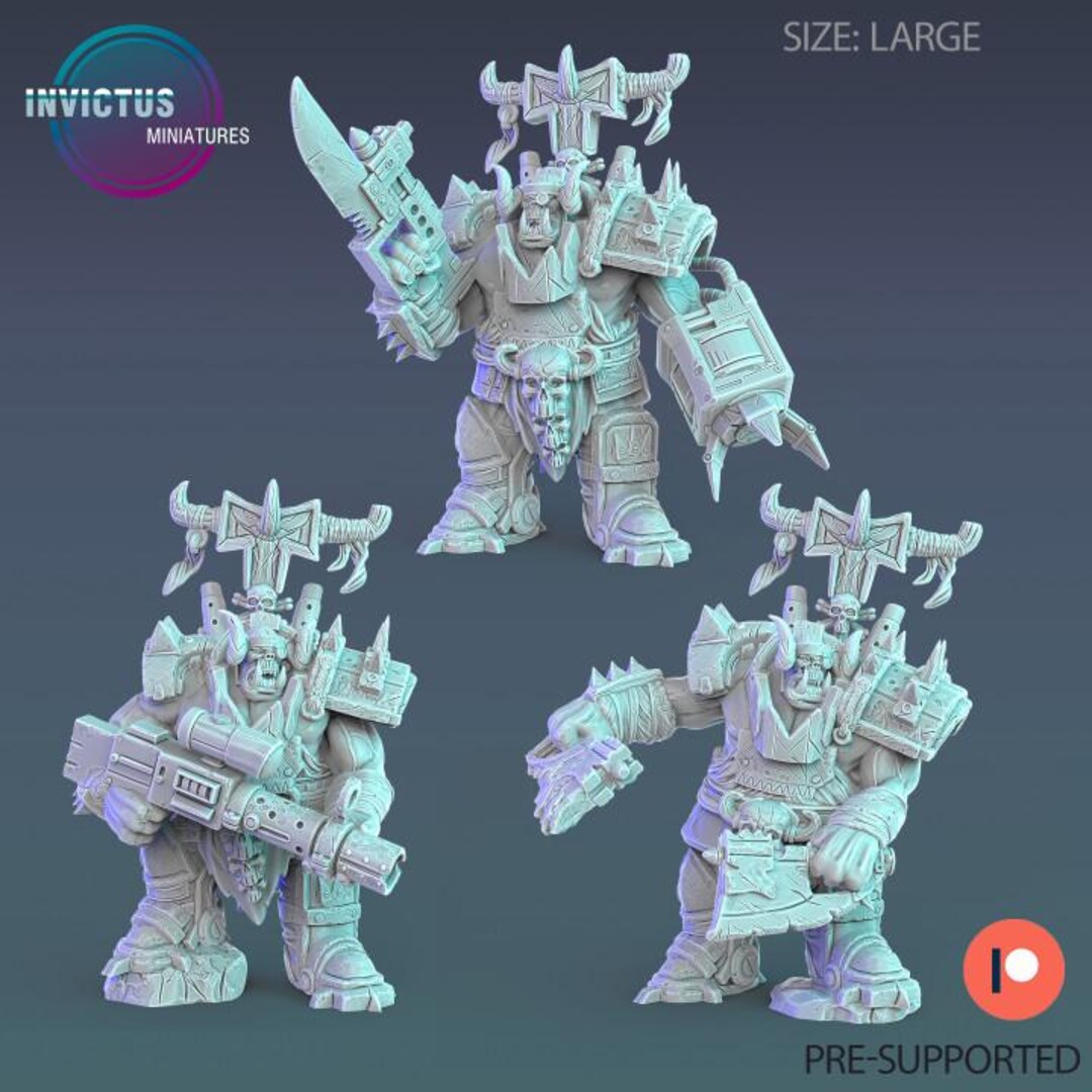Orc Dreadnought Set / Warship Soldier / Male Space Warrior / Alien Base ...