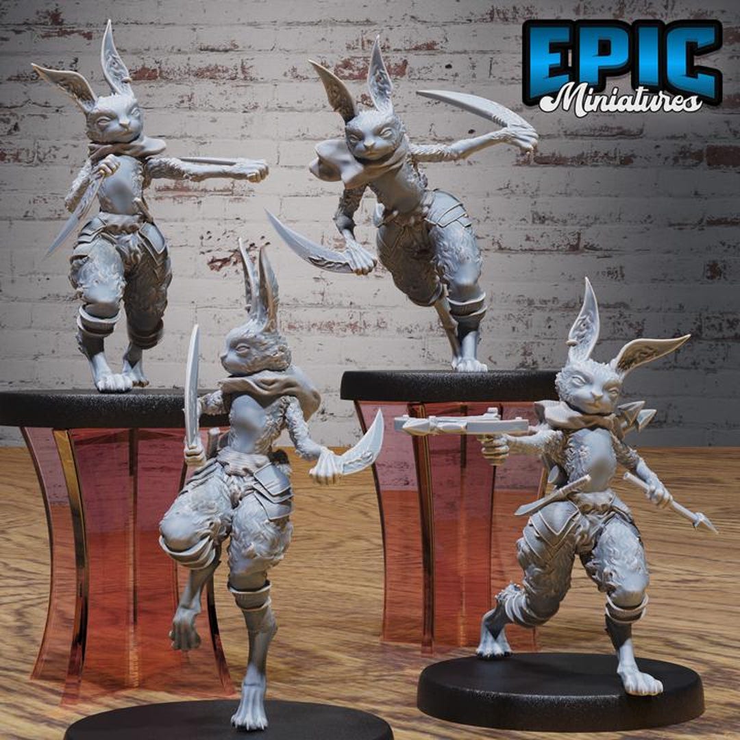 Rabbit Folk Warrior Set / Bunny Warrior / Rodent Tribe / Wild Animal ...