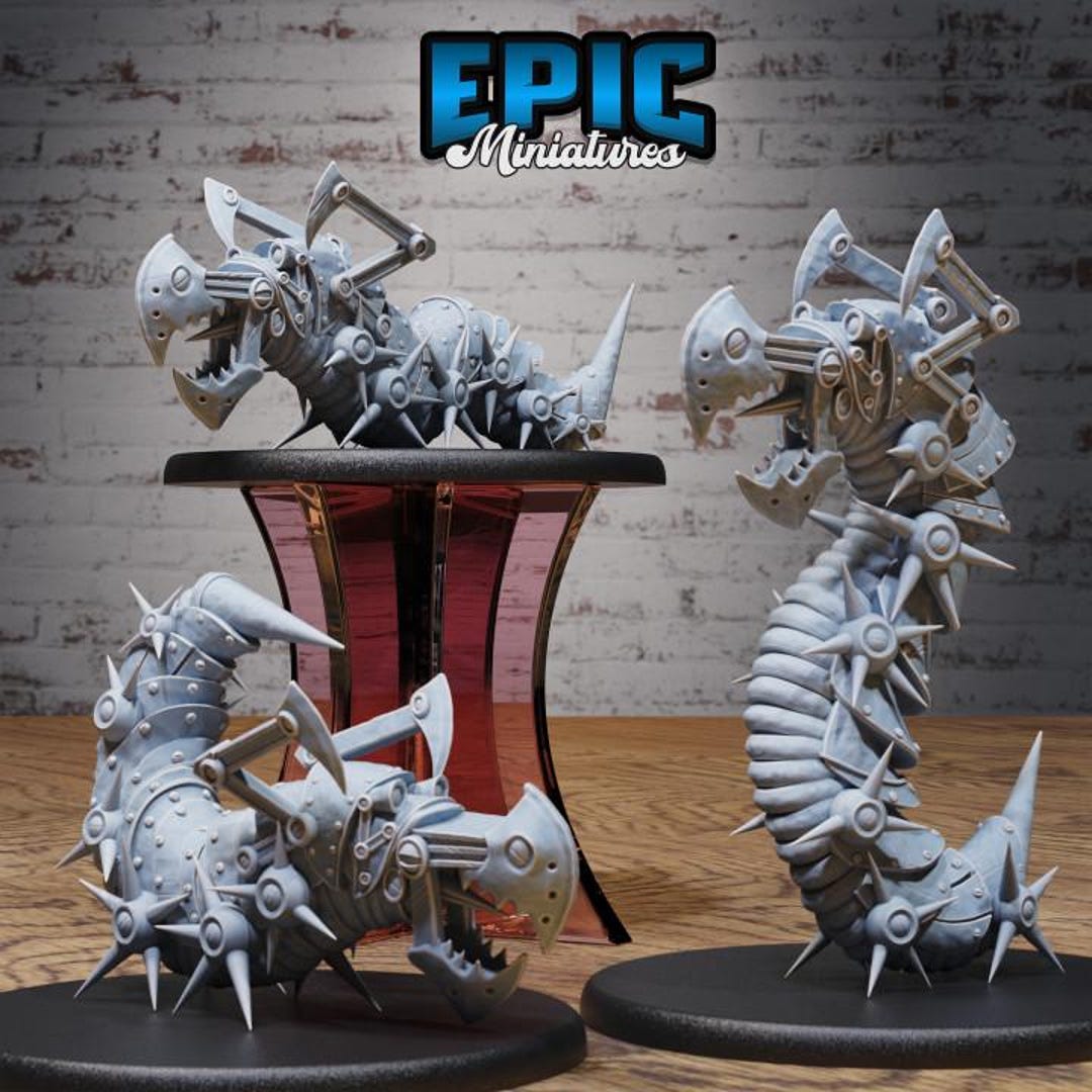 Iron Centipede Set - Crawler War Constructs Steampunk Cyberpunk Battle ...