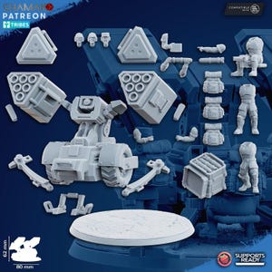 Freedom Guard Multi Rocket Launcher - Ghamak 28mm Scale High Quality ...