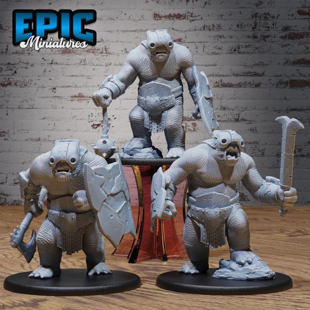 Marauder Troll Set / Evil Rogue Ogre / Male Cave Beast / Forest Bandit ...