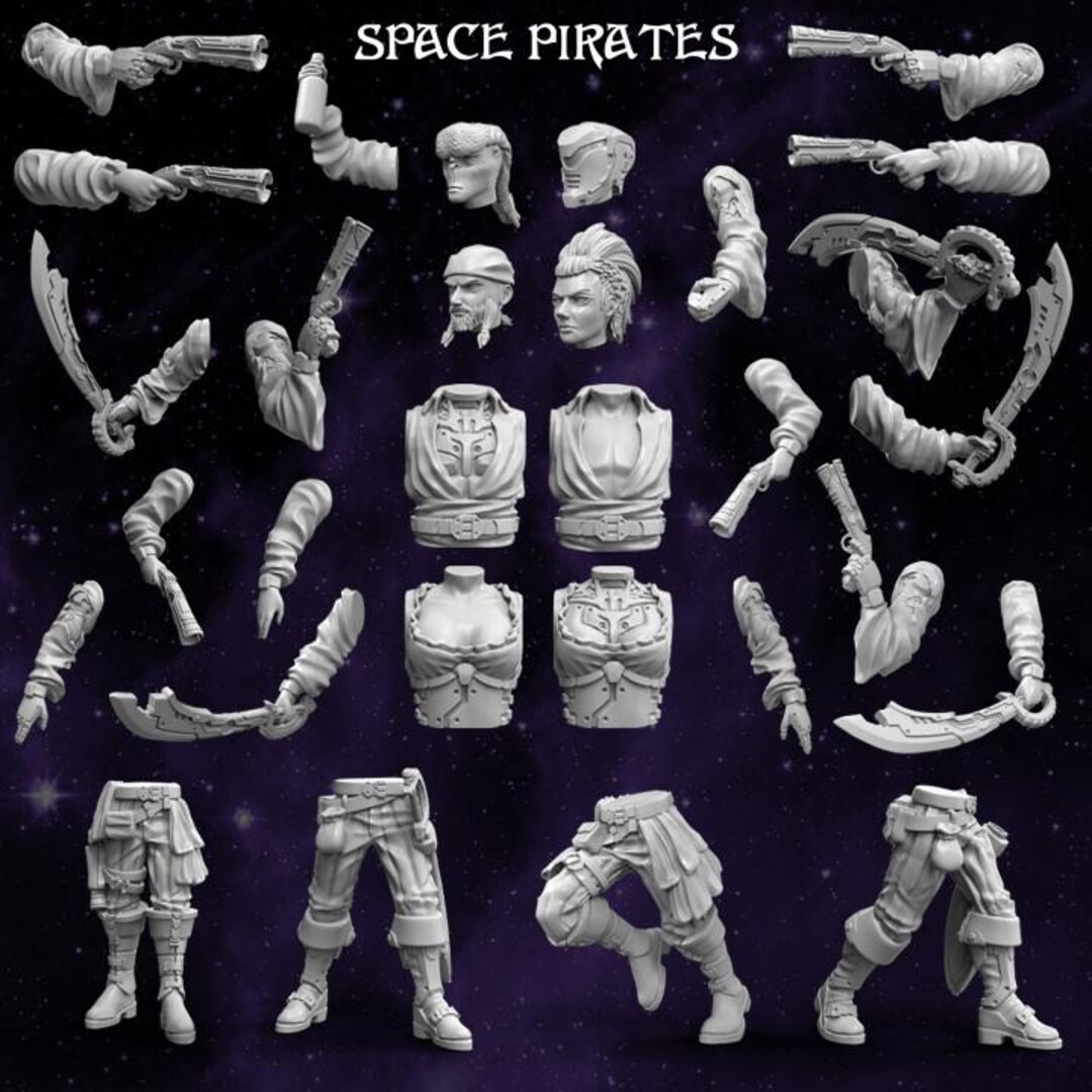 Modular Swift Pirate Crew Space Pirates Collection - Etsy